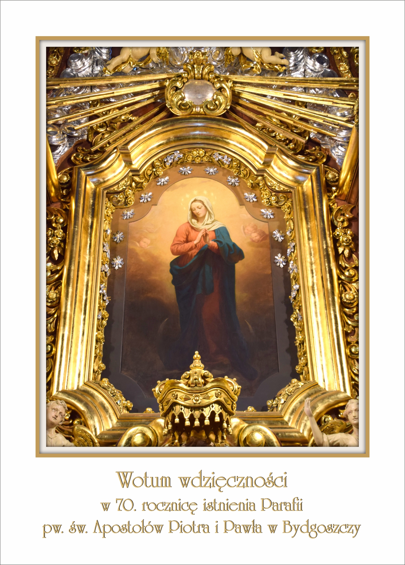 Wotum wdzięczności w 70. rocznicę istnienia Parafii pw. św. Apostołów Piotra i Pawła w ...