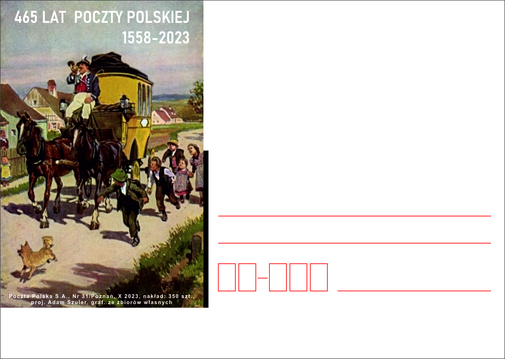 465 lat Poczty Polskiej 1558-2023 - Poczta Polska